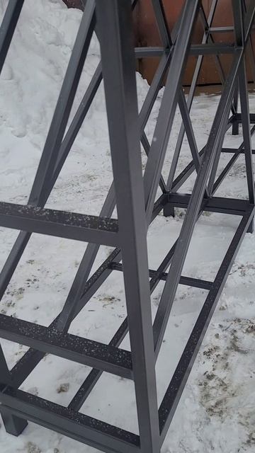 Сварим Металл I Дровник I Дровник в стиле LOFT I Металлический дровник в полимерном покрытии