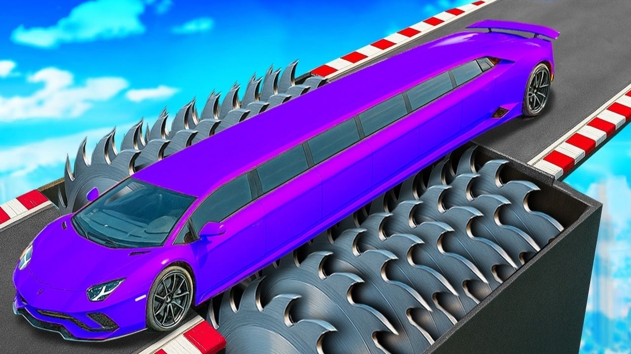 Сможет ли ламба проехать через гигантскую мясорубку в гта 5 ? - эксперимент в gta 5