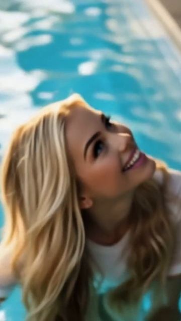 Модель блонди 3, у бассейна, 3 #shorts