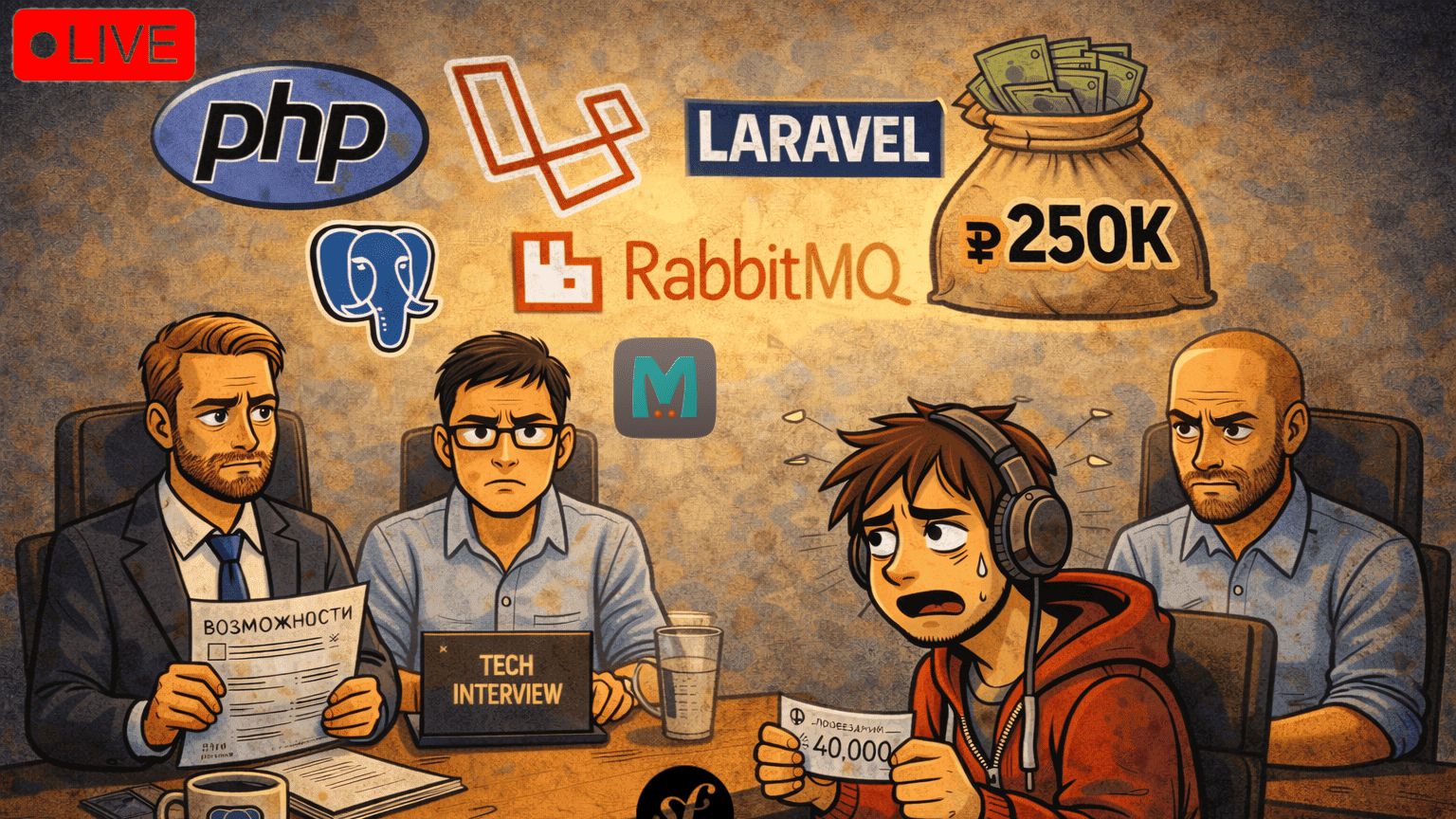 Реальное техническое собеседование на PHP разработчика 250к Middle