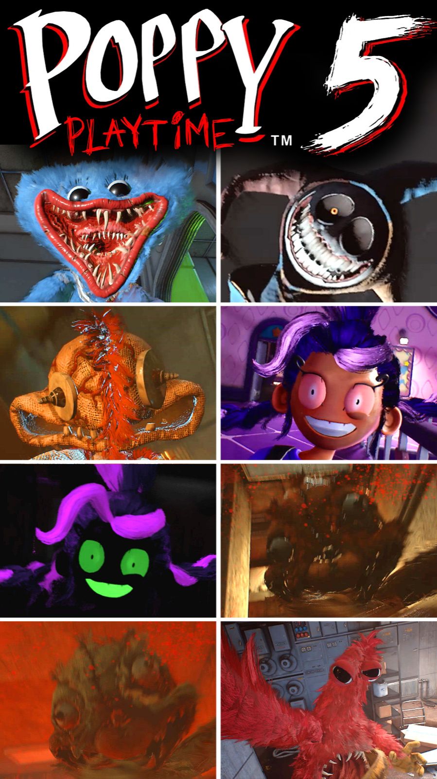 ВСЕ СКРИМЕРЫ ПОППИ ПЛЕЙТАЙМ 5 ГЛАВА ( Poppy Playtime 5 Chapter ) #ПоппиПлейтайм5глава #ПоппиПлейтайм