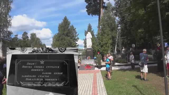 Кулотино  Памятник воинам кулотинцам  Велопробег по Стране Див 2020