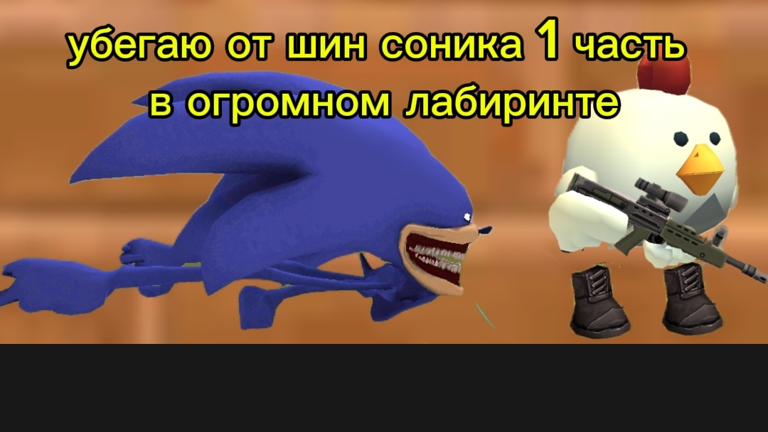 убегаю от шин соника в огромном лабиринте 1 часть