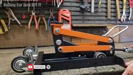 Подкатной домкрат своими руками