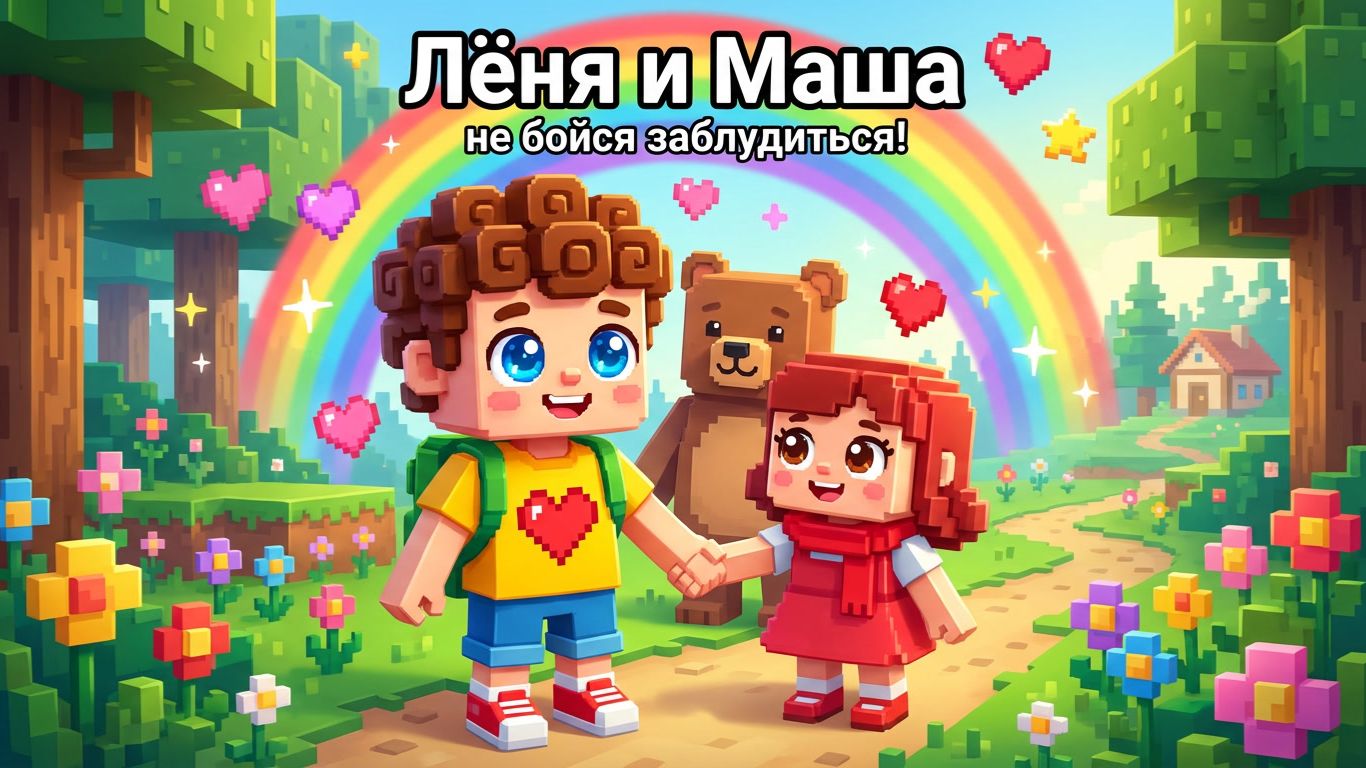 Лёня и Маша — не бойся заблудиться! | Русская народная сказка