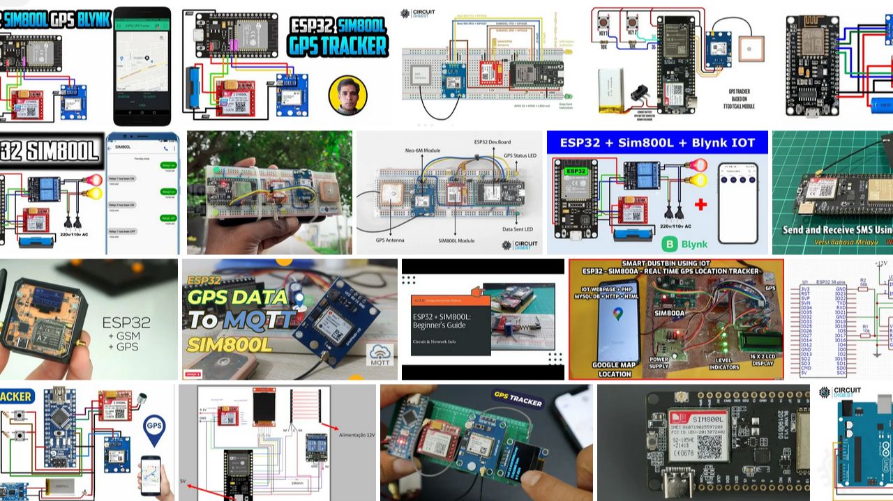 Как сделать свой GPS трекер на ESP32+SIM800 работа с SIM800 модулей без DELAY контроль состояния