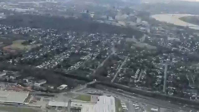 Стремительный взлет из Дюссельдорфа на борту Airbus A320 авиакомпании Eurowings