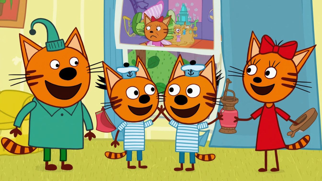 Три Кота - Мультик мини / Три кота Играем в снежки