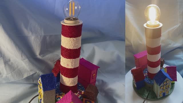 Рисуем 3D ручкой. Трафарет "Светильник Маяк"