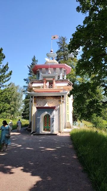 Скрипучая (Китайская) беседка. Екатерининский парк. Город Пушкин