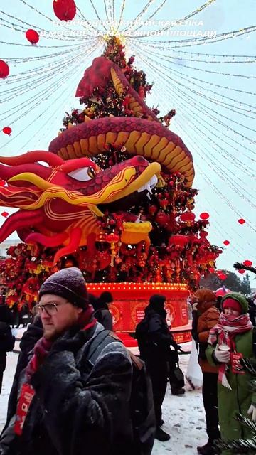 А вы видели главную  китайскую ёлку на Манежной пощади  в этом году? Поехали, посмотрим!