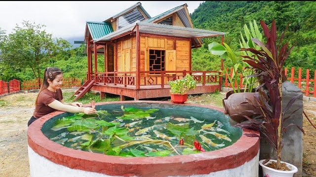 Строю аквариум и развожу рыбок Кои. Серия 16. Хуан Ли