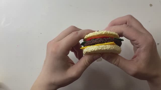 Рисуем 3D ручкой. Трафарет "Бургер"