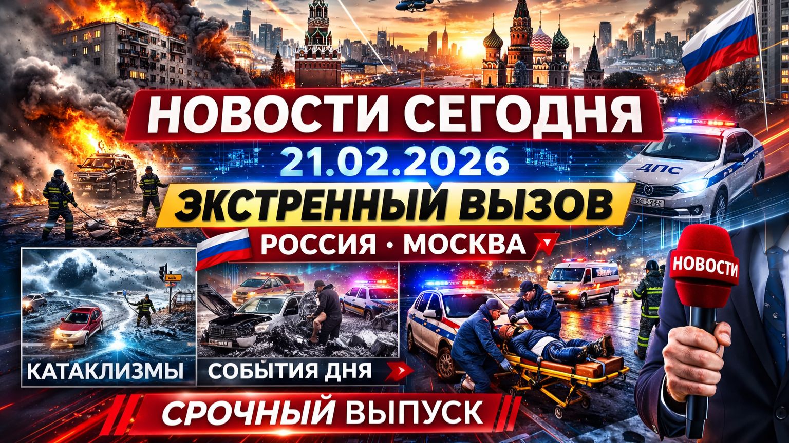 Новости Сегодня 21.02.2026 - Россия, Москва