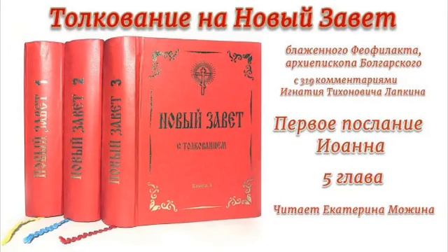 5. Первое послание Апостола Иоанна, толкование, V глава.