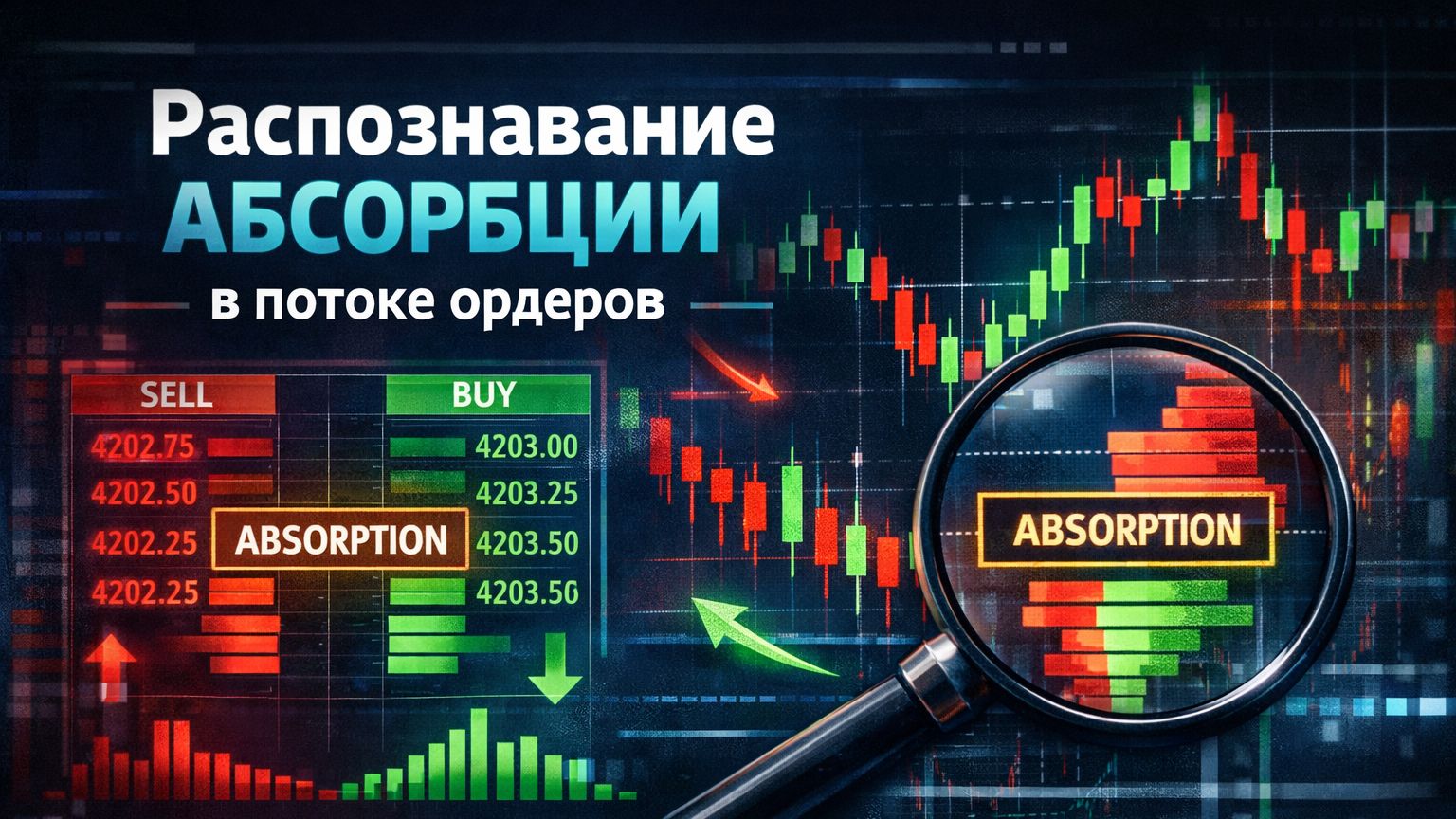 9. Распознавание абсорбции в потоке ордеров