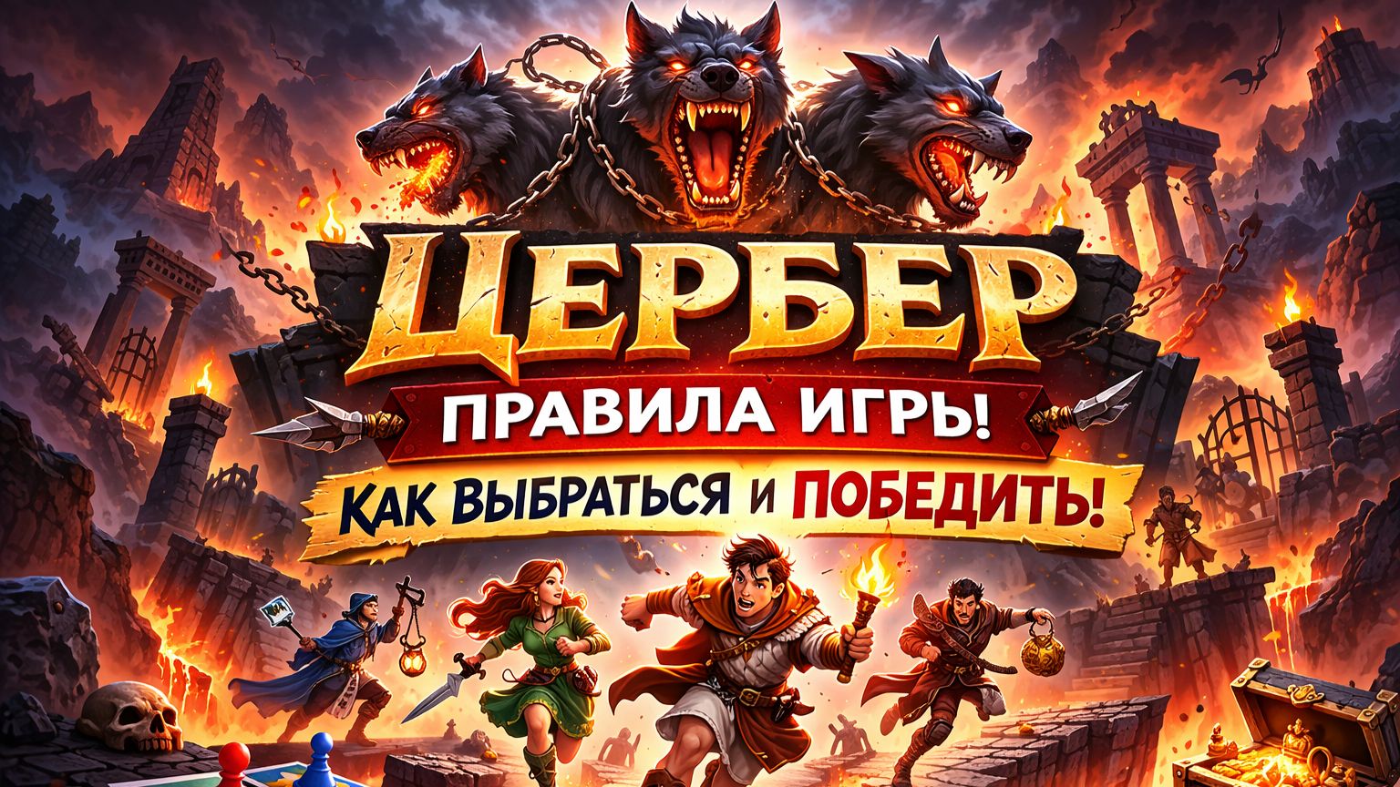 Цербер — правила настольной игры | Как играть и выбраться из преисподней