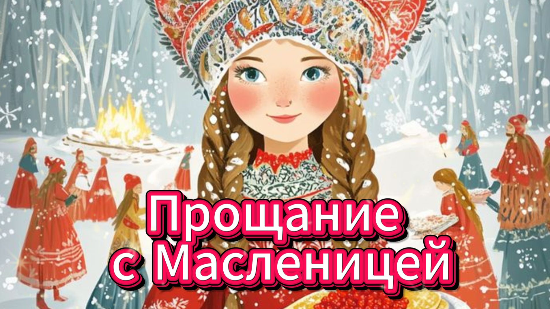 Прощание с Масленицей 2026 видео поздравления красивые
