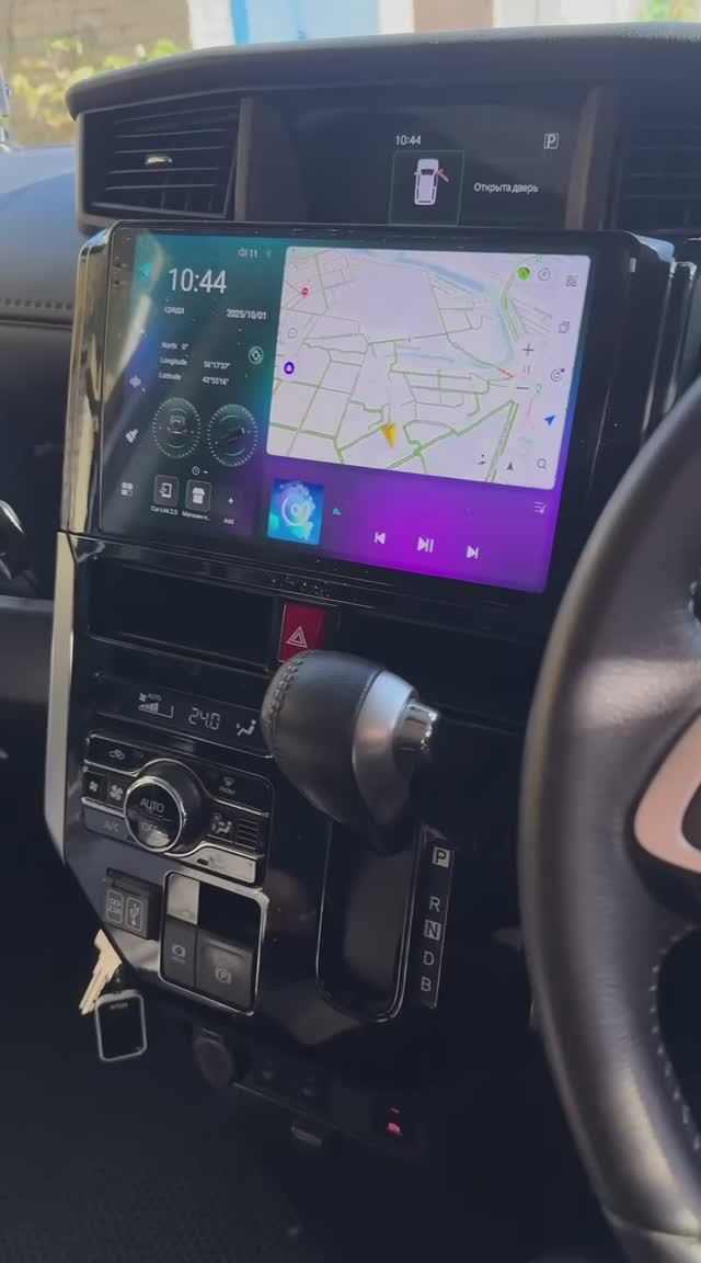 Комплект магнитолы Pulsar Ultra 6/128ГБ 2К на Toyota Roomy c круговым обзором + камера обгона