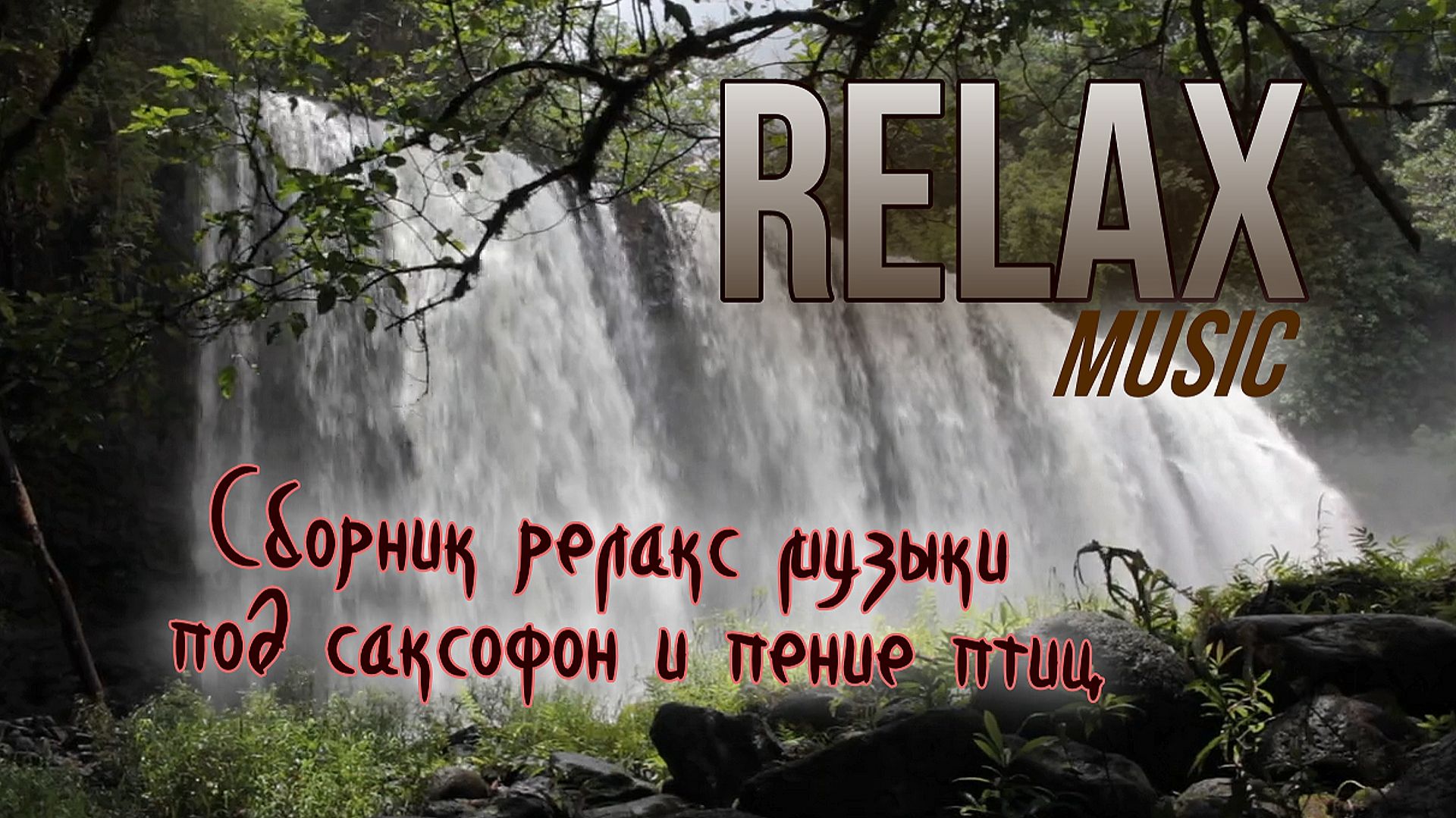 🎷 RELAX | Сборник релакс музыки под саксофон и пение птиц 🎵 Водопад и романтическая атмосфера