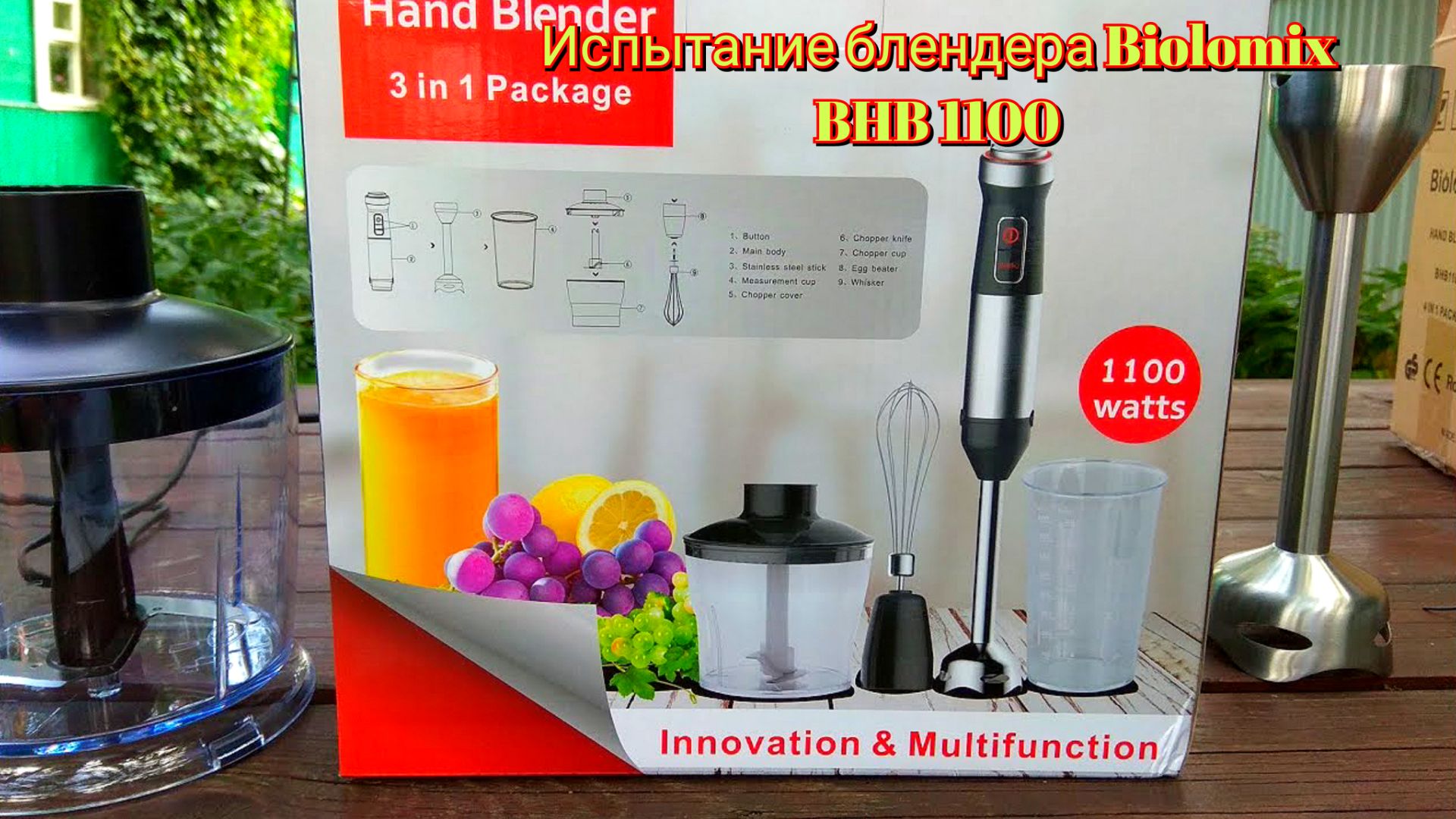 🫕Испытание блендера Biolomix BHB 1100 / Testing the Biolomix BHB 1100 Blender