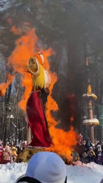 Зимосжигание в парке Победы