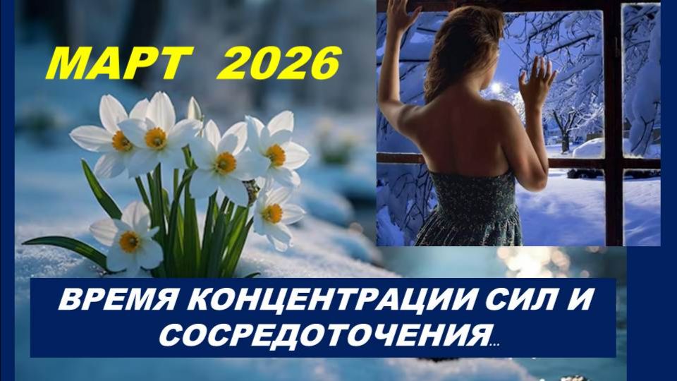 ПРОГНОЗ НА МАРТ 2026 ГОДА: ОСНОВНЫЕ ЭНЕРГИИ, КАРТА МЕСЯЦА И РЕСУРСА, ОБЩИЕ РЕКОМЕНДАЦИИ