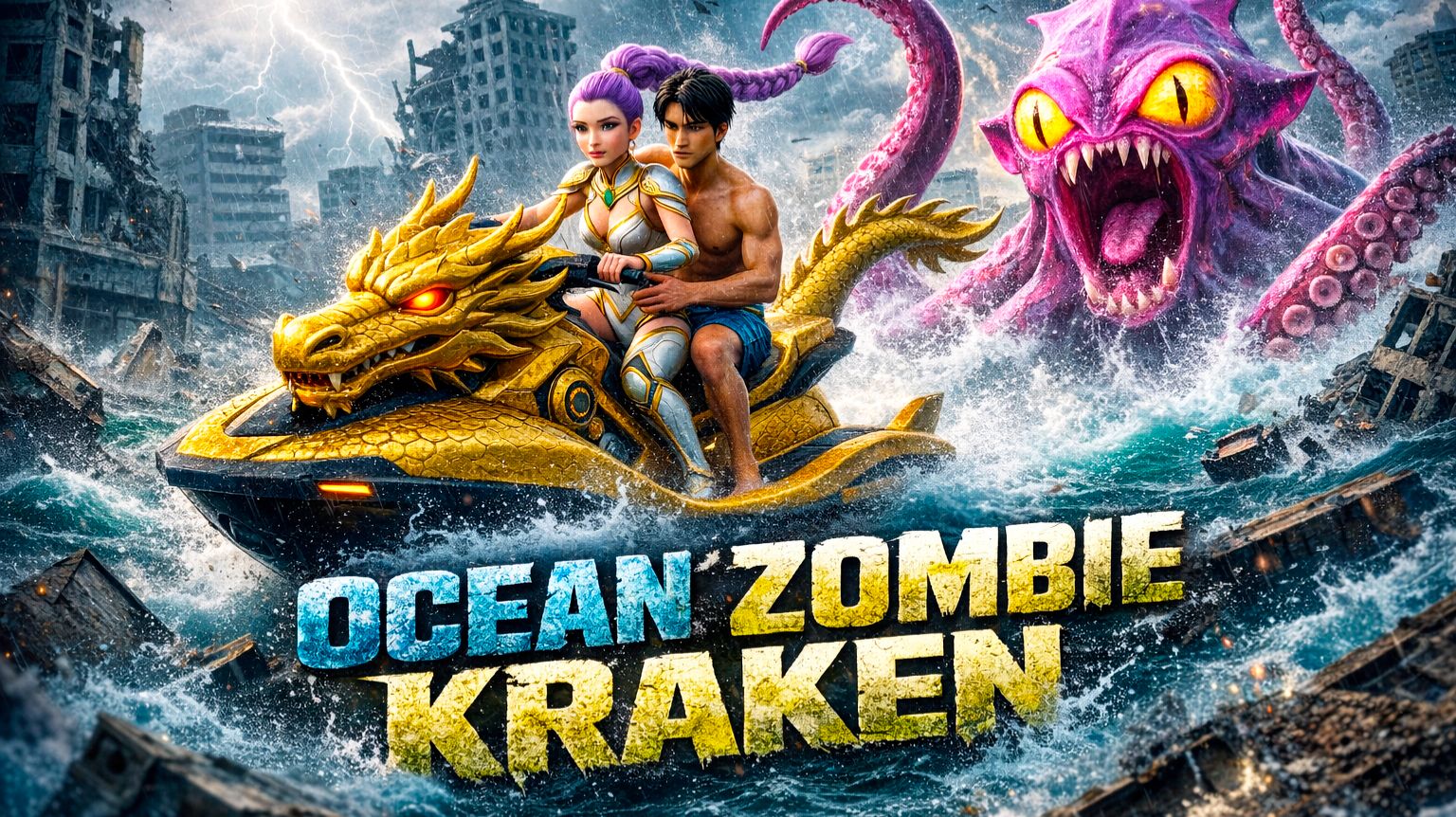 Океан. Зомби. Кракен | К-Поп Охотницы на Демонов (и не только) 🌊🧟♀️🐙