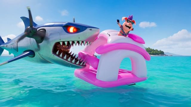 "Распаковка острова закончилась штормом! 🌊🐷"