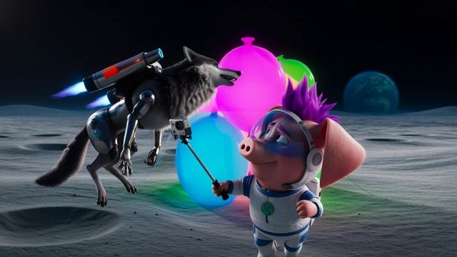 "Поросёнок в открытом космосе! 🛸✨"