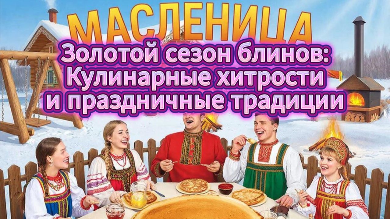 Масленица – Кулинарные хитрости и праздничные традиции. Пир духа и желудка. Русские традиции. Стихи