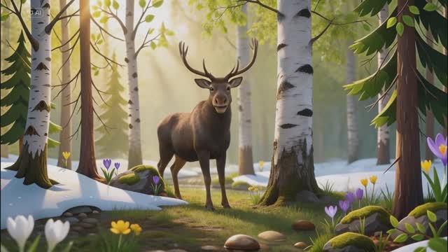 Весна пришла - детский футаж