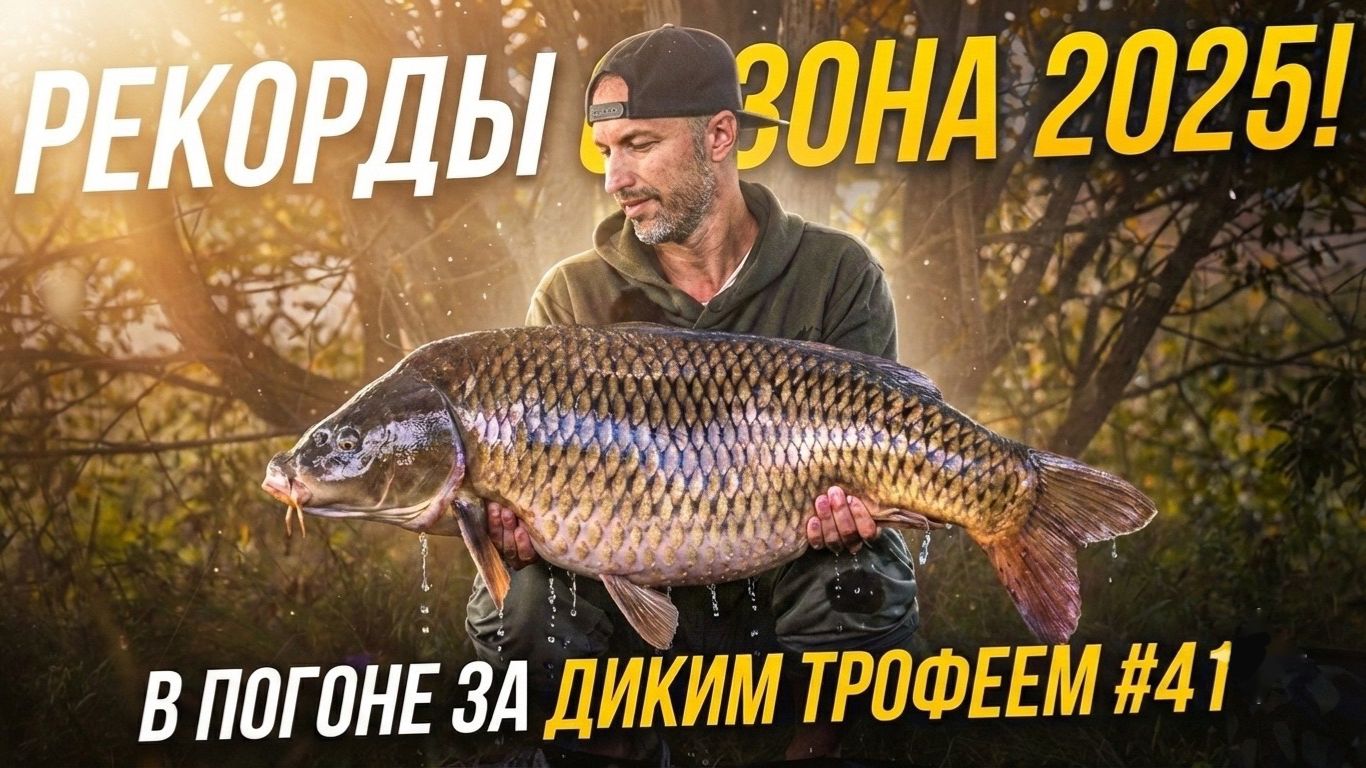 Рекорды сезона 2025 года. Ловля дикого карпа. В погоне за диким трофеем 41.
