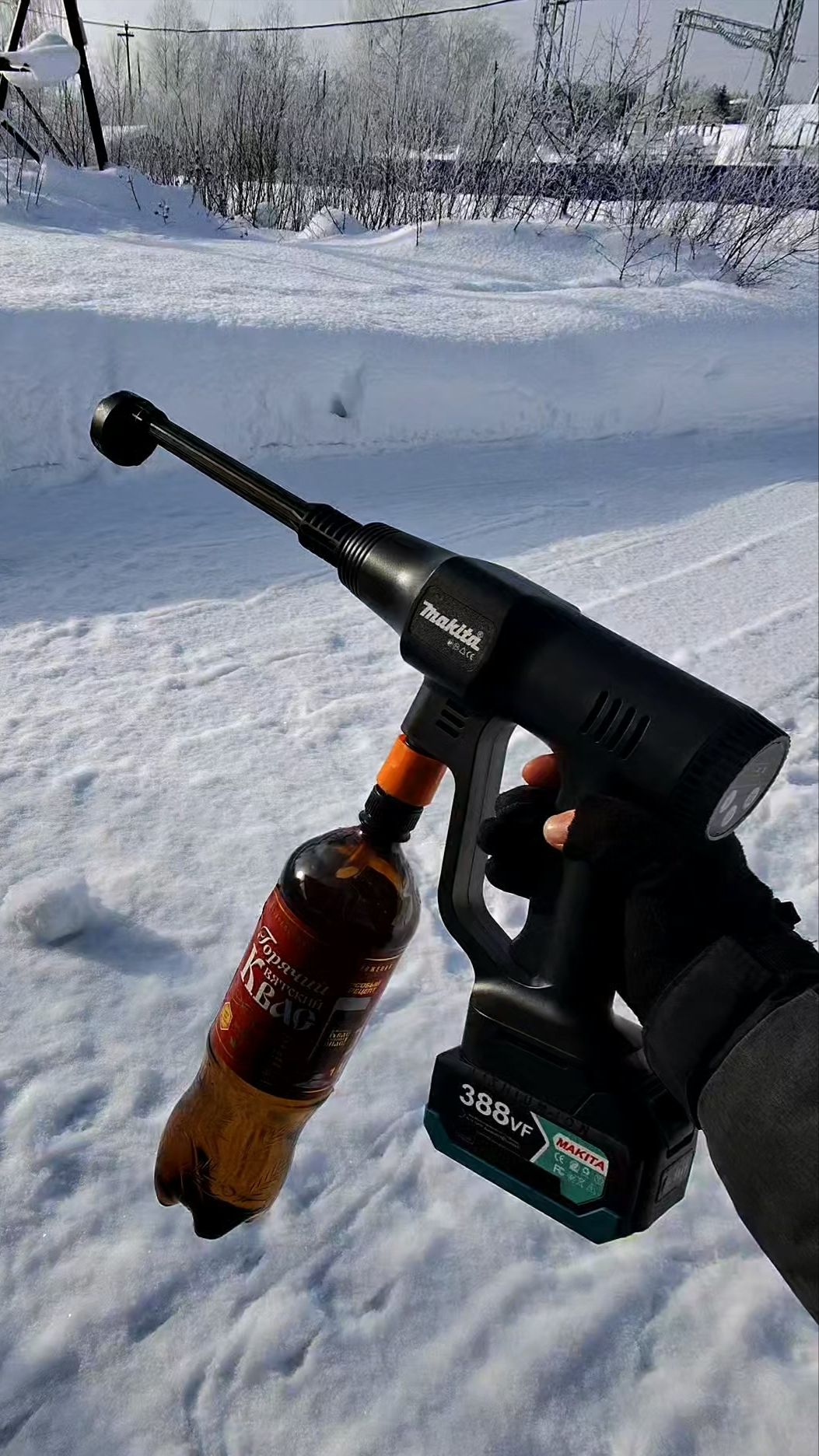 Бесщёточная аккумуляторная мойка, испытание.