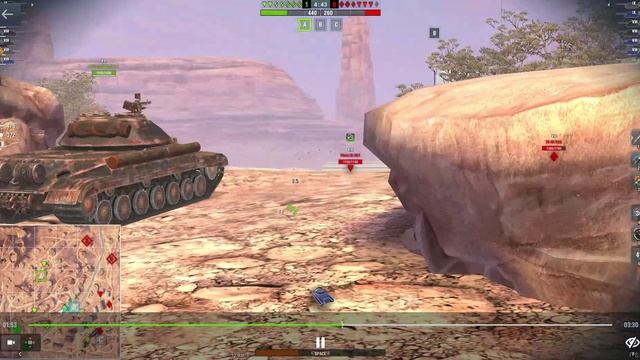 WoT Blitz Аннигиляция танков на Золотой долине.