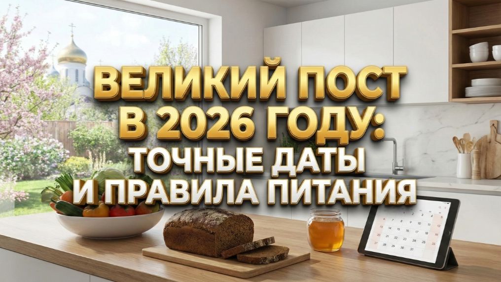 Великий пост в 2026 году: точные даты и правила питания
