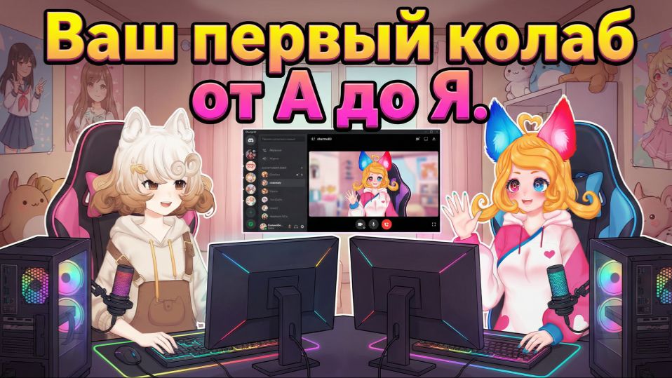 Три способа провести колаб между витуберами👥 Какие программы использовать_ Как настроить_ Гайд 📌