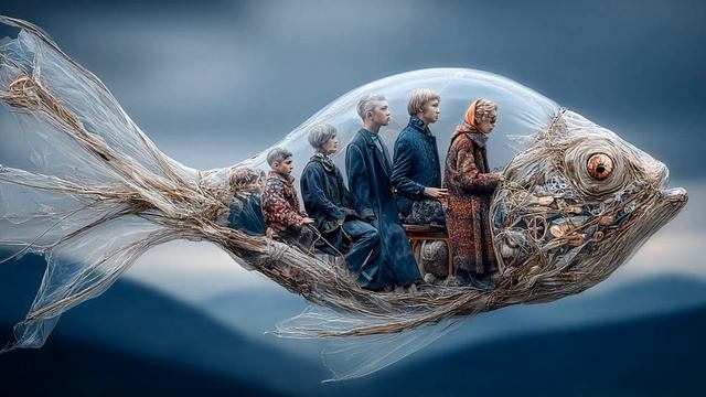 UTOPIAN PASSENGERS  - ORIGINAL CINEMATIC MUSIC & SURREAL AI VIDEO-(1080p24)