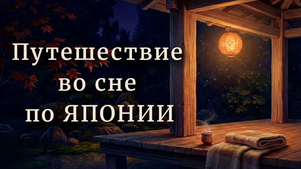 ASMR Мужской голос | Полет над спящей Японией | Сказка на ночь для взрослых (3 Часа)