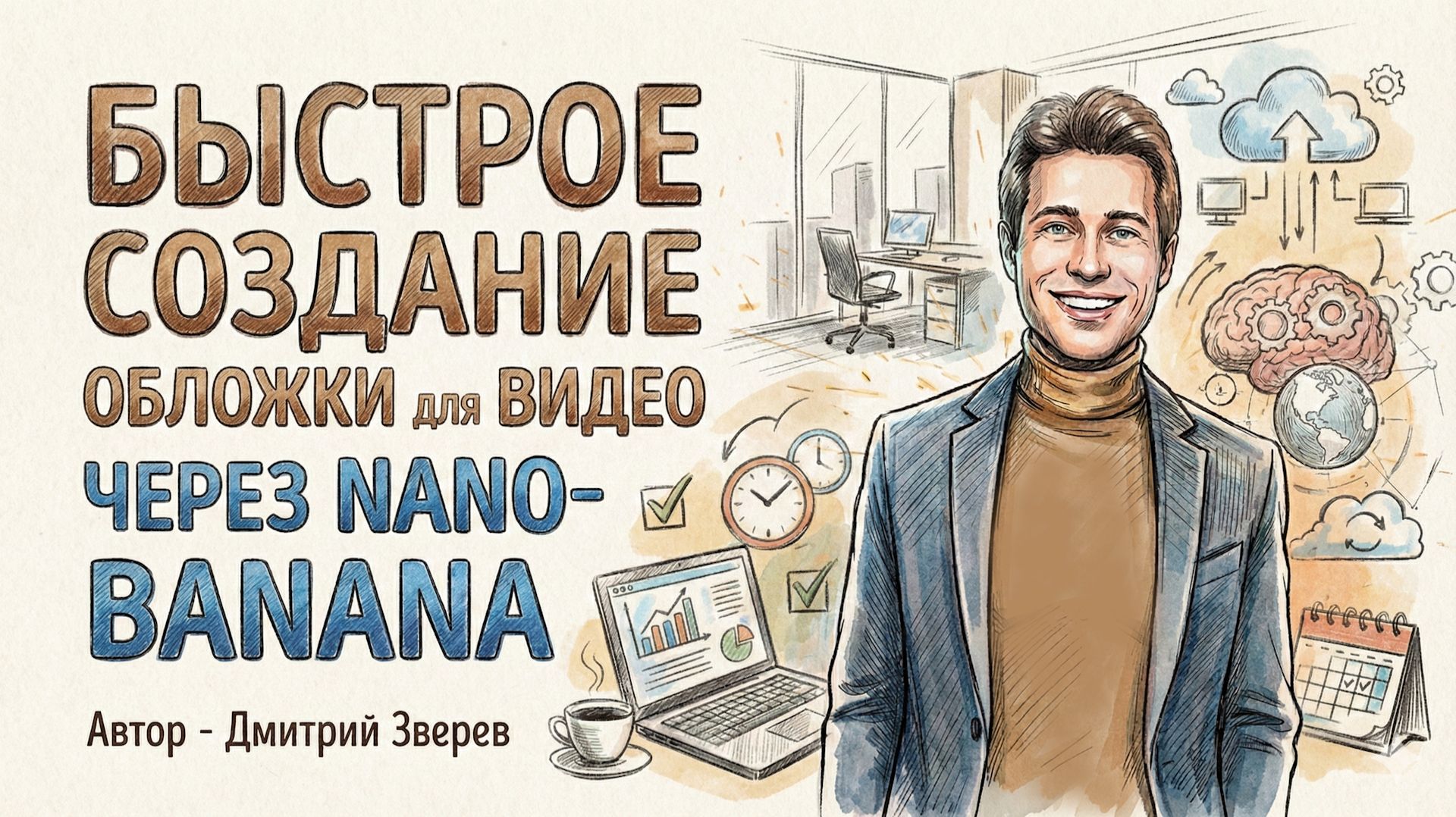 Быстрое создание обложки для видео через Nano-banana