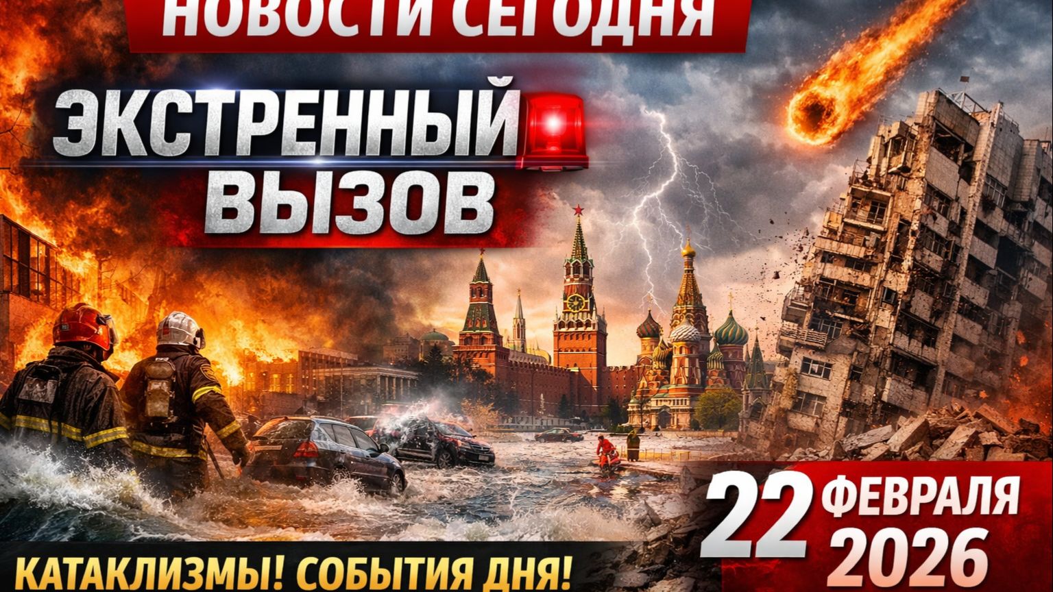 _Новости Сегодня 22.02.2026 - Россия, Москва, Экстренный вызов новый выпуск, Катаклизмы, События