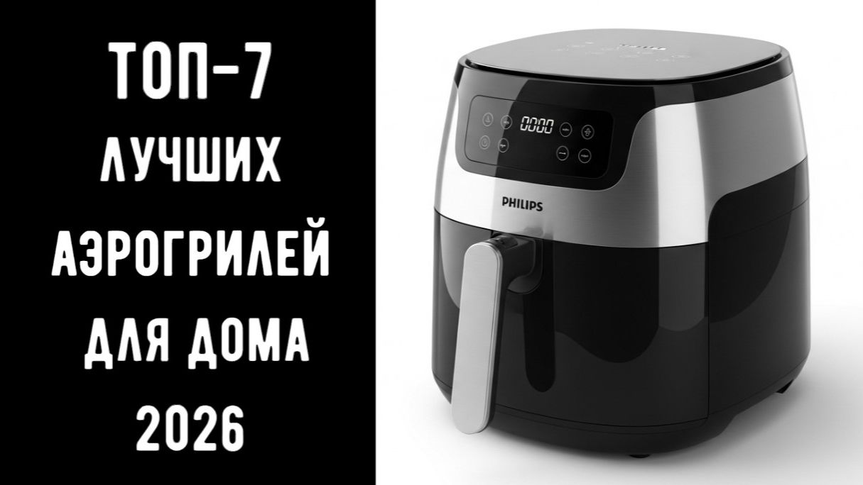 🔝ТОП-7 лучших аэрогрилей 2026: какой аэрогриль купить 🏠, рейтинг и обзор моделей 💬