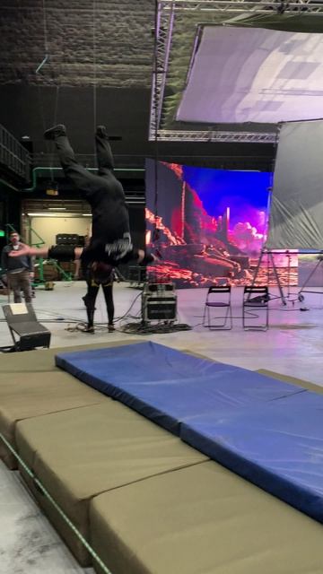 Репетиция полёта с подкидухи