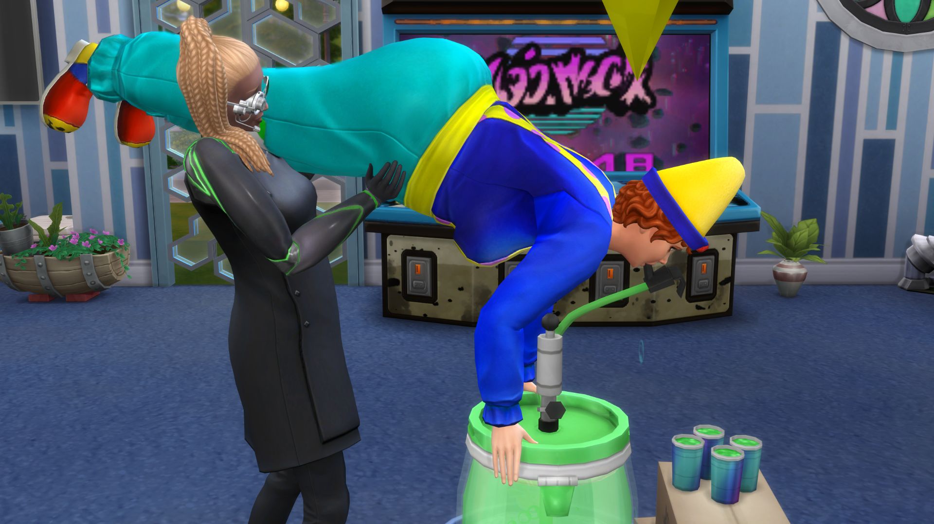 The Sims 4 / Из грязи в князи\ Rags To Riches 12 эп. Тайная вечеринка в костюмах и Симкоины.