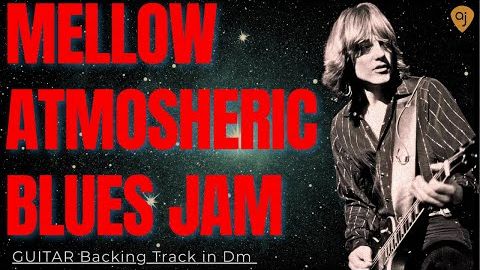 Mellow Atmospheric Blues Jam Track for Guitar in D Minor