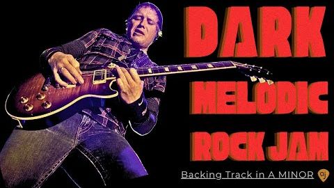 Dark Melodic Rock Jam ｜ Guitar Backing Track (A Minor)