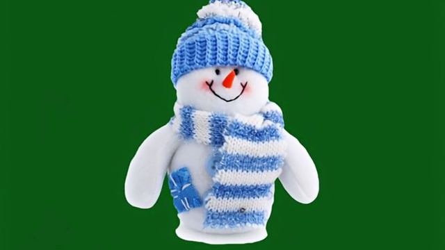 Снеговик говорит хромакей