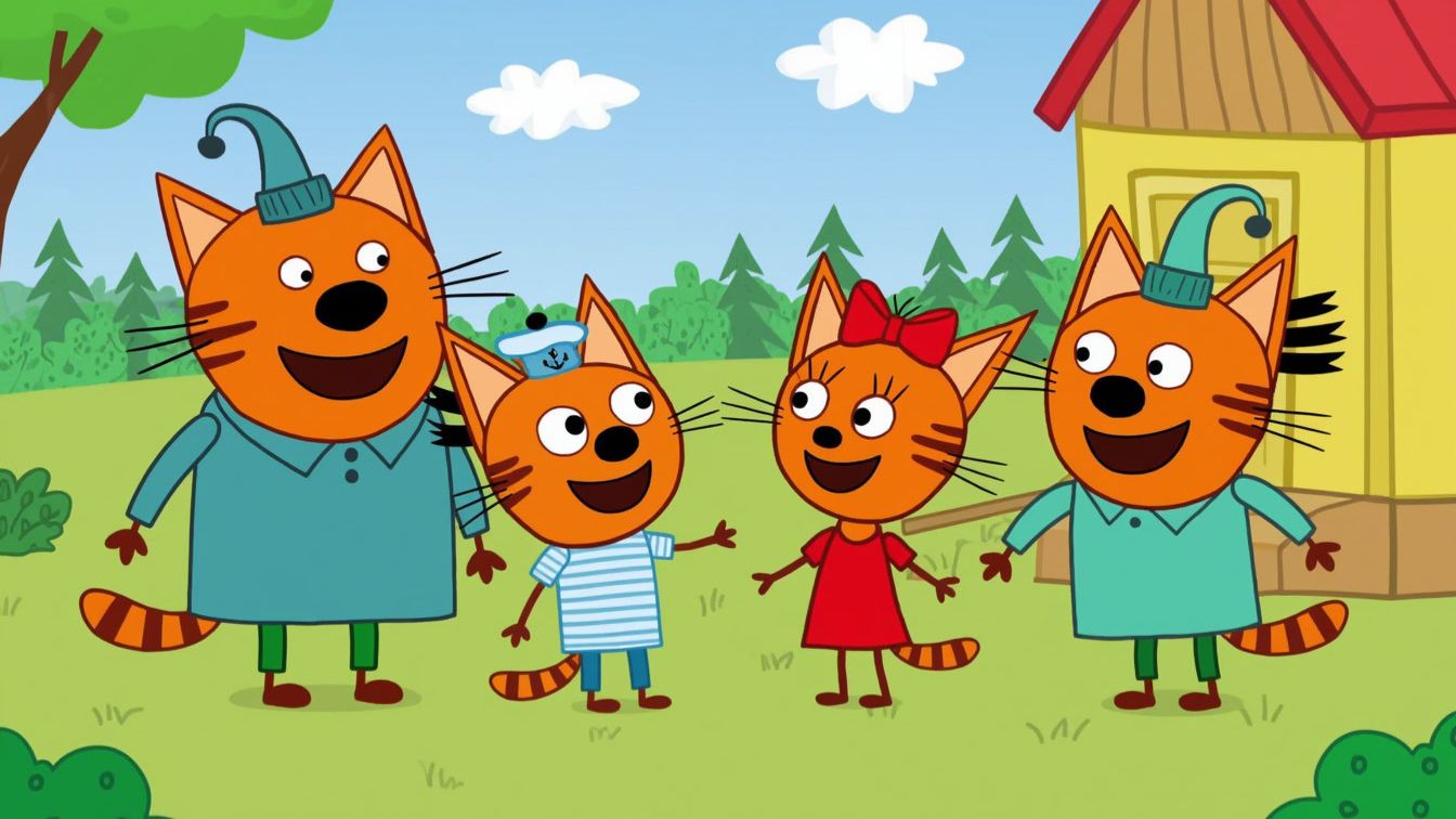 Три Кота - Мультик для детей / ТРИ КОТА играют в слова!