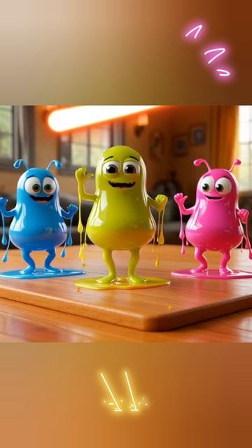 Весёлые слаймы Видео для детей