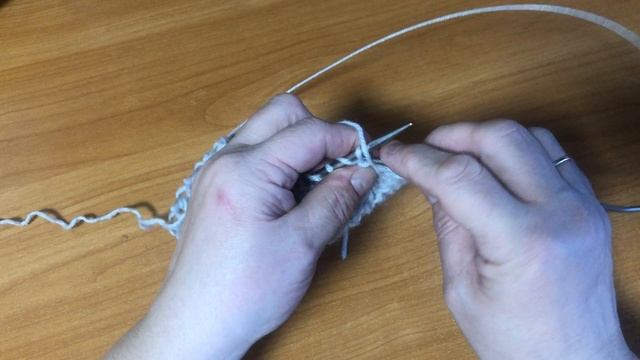 Двусторонняя сеточка спицами один ряд в высоту